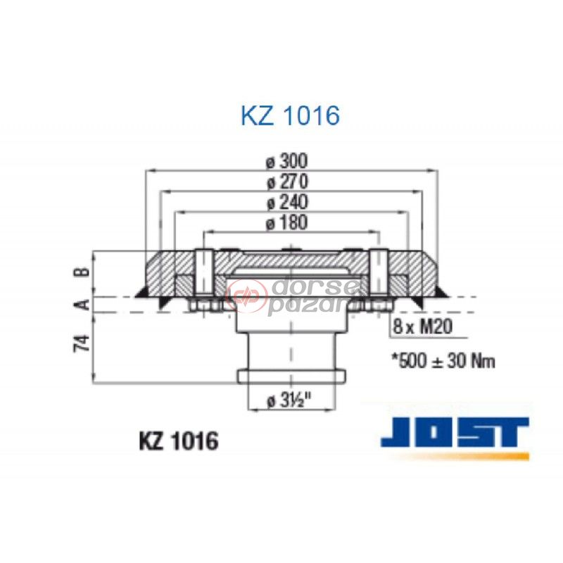 KİNG PİMİ JOST 3,5'' KZ 1016